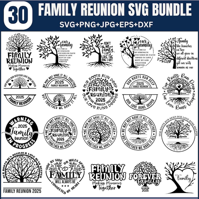 Family Reunion Svg - Etsy