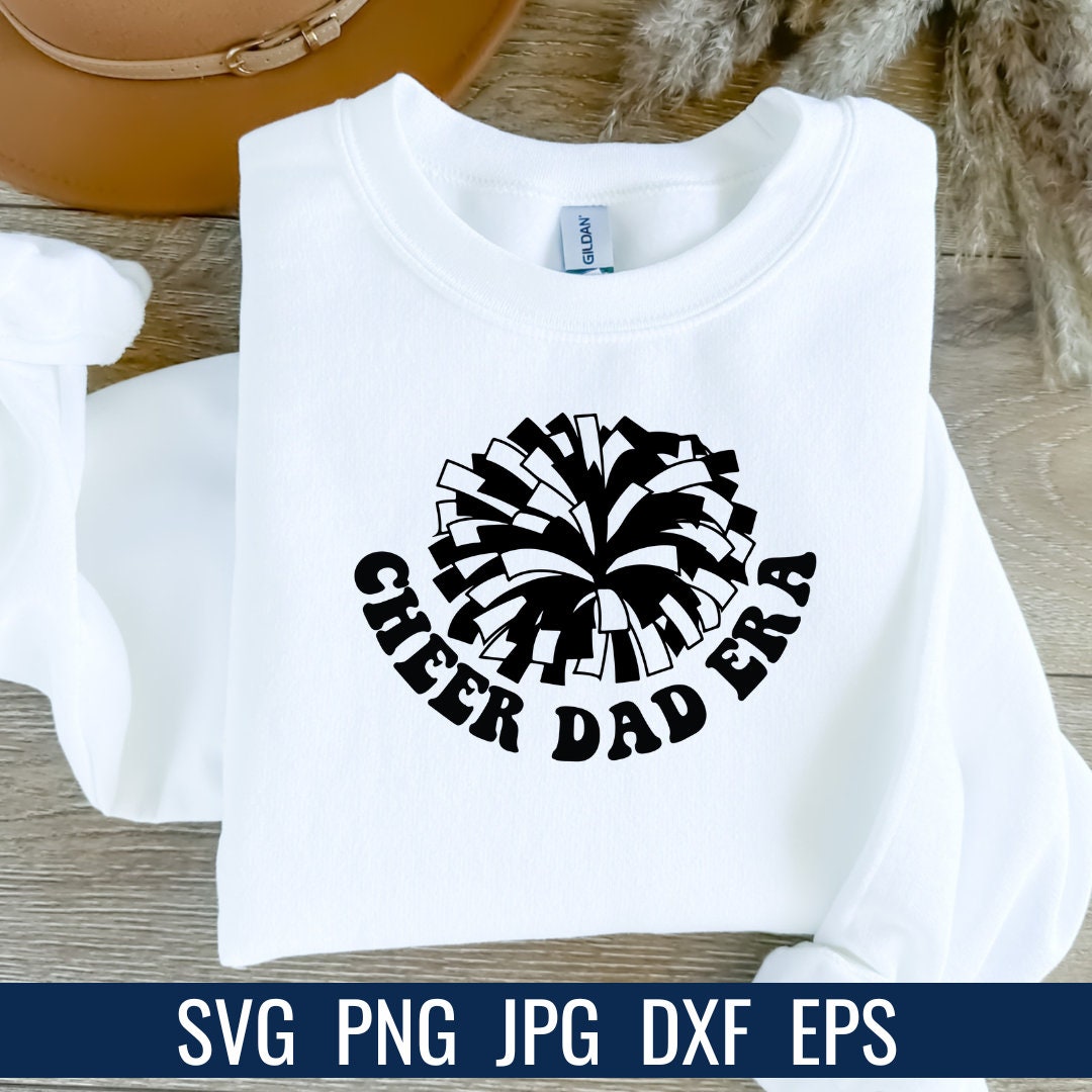 In My Cheer Dad Era Svg Bundle, Cheer Dad Svg, Cheer Dad Shirt Design ...