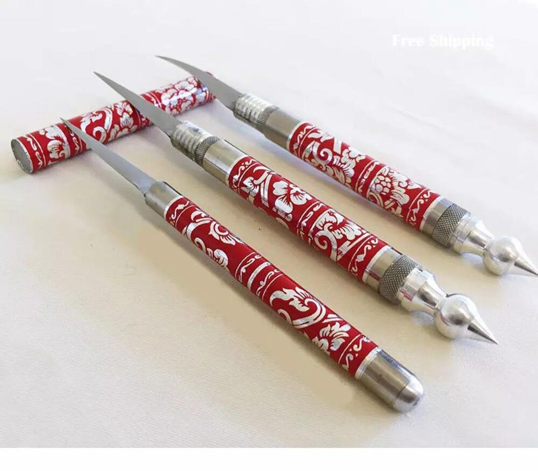 Craving Knives Tools Thai Style Fruit & Soap RED COLOUR STAINTLESS - Etsy