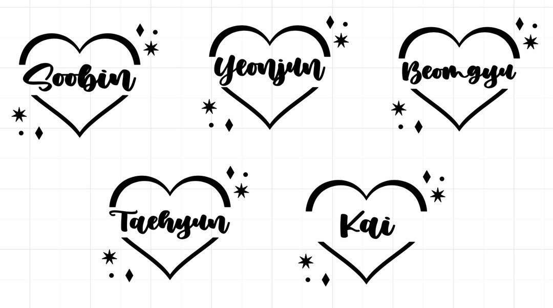 TXT Lightstick Decals - Etsy