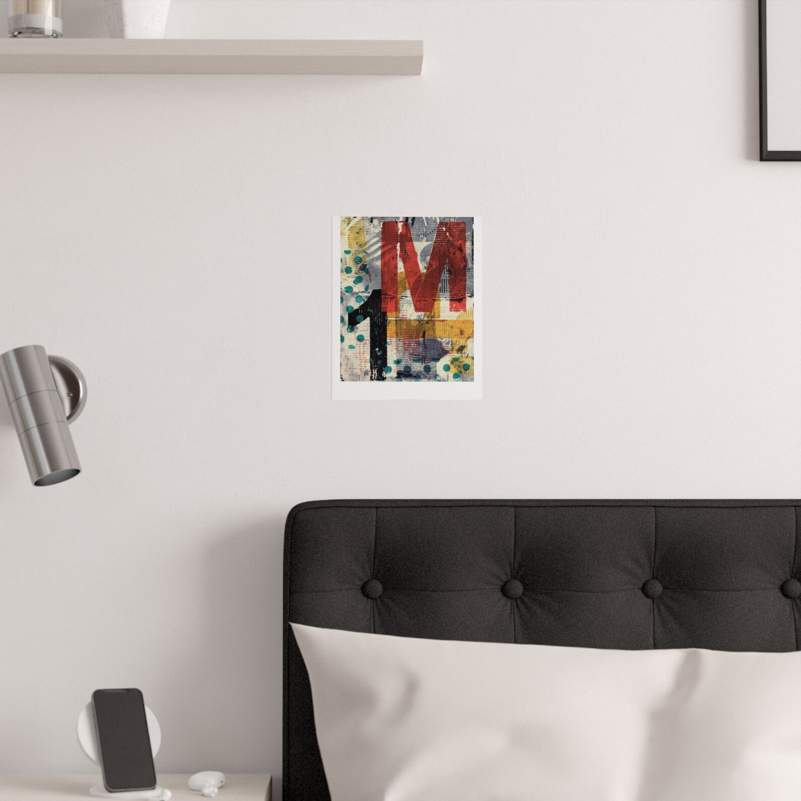 Primary Color Letters on Gray 5 Art Print in Semigloss Paper Brilliant ...