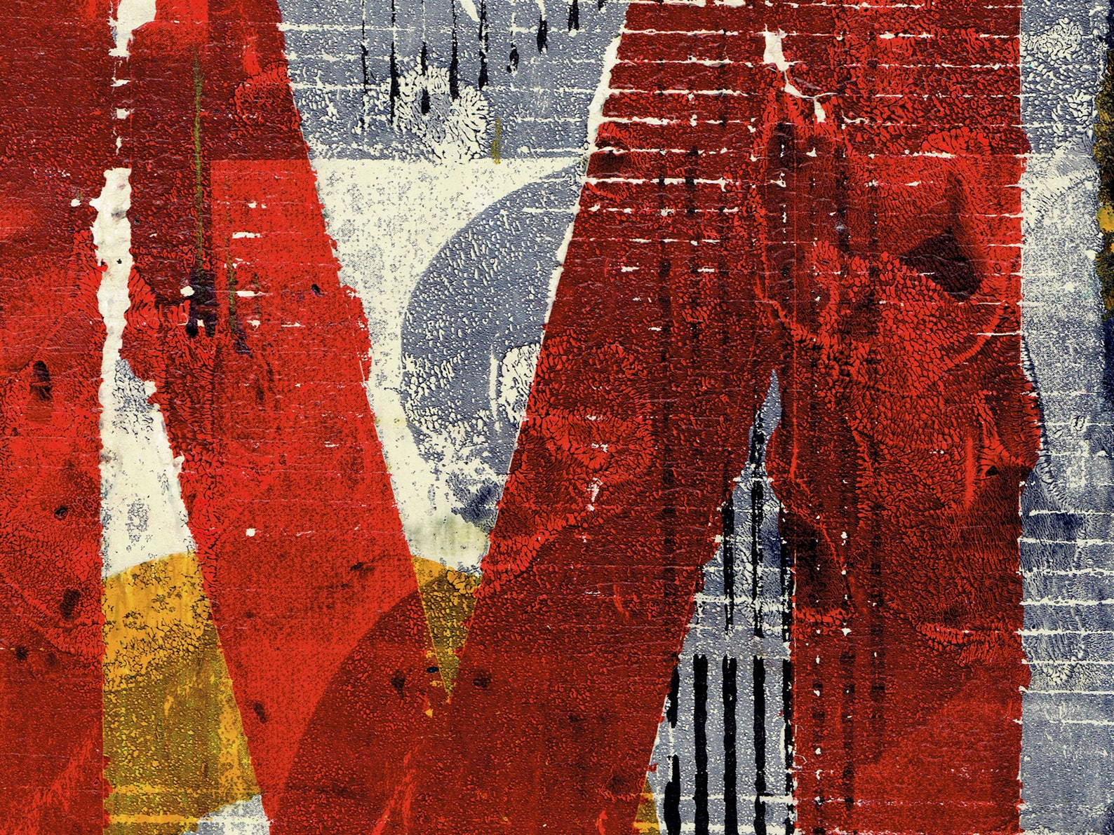 Primary Color Letters on Gray 5 | Art Print in Semigloss Paper ...