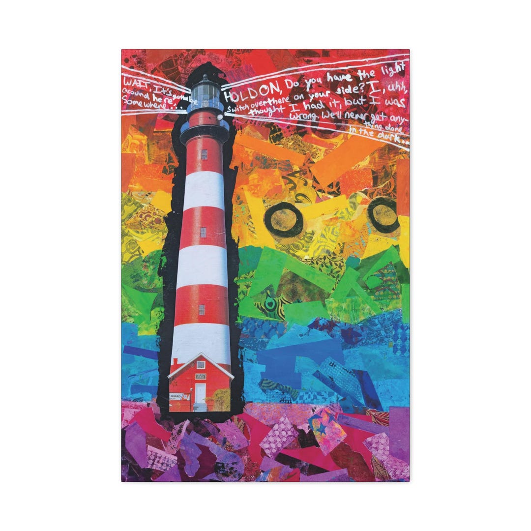 Canvas: Coexist, Rainbow Pride Flag Collage, LGBTQI+ Lighthouse ...