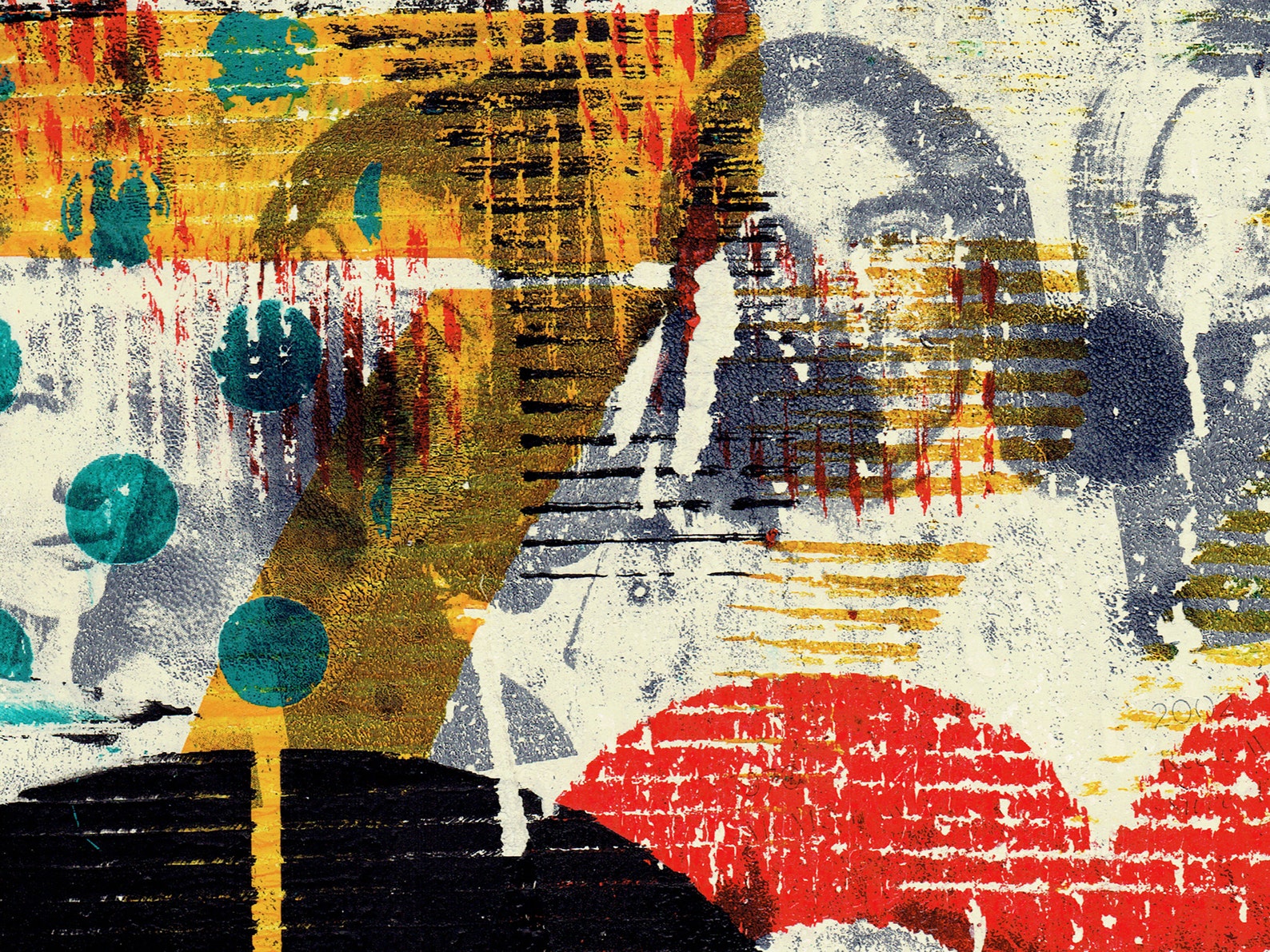 Primary Color Letters on Gray 8 | Art Print in Semigloss Paper ...