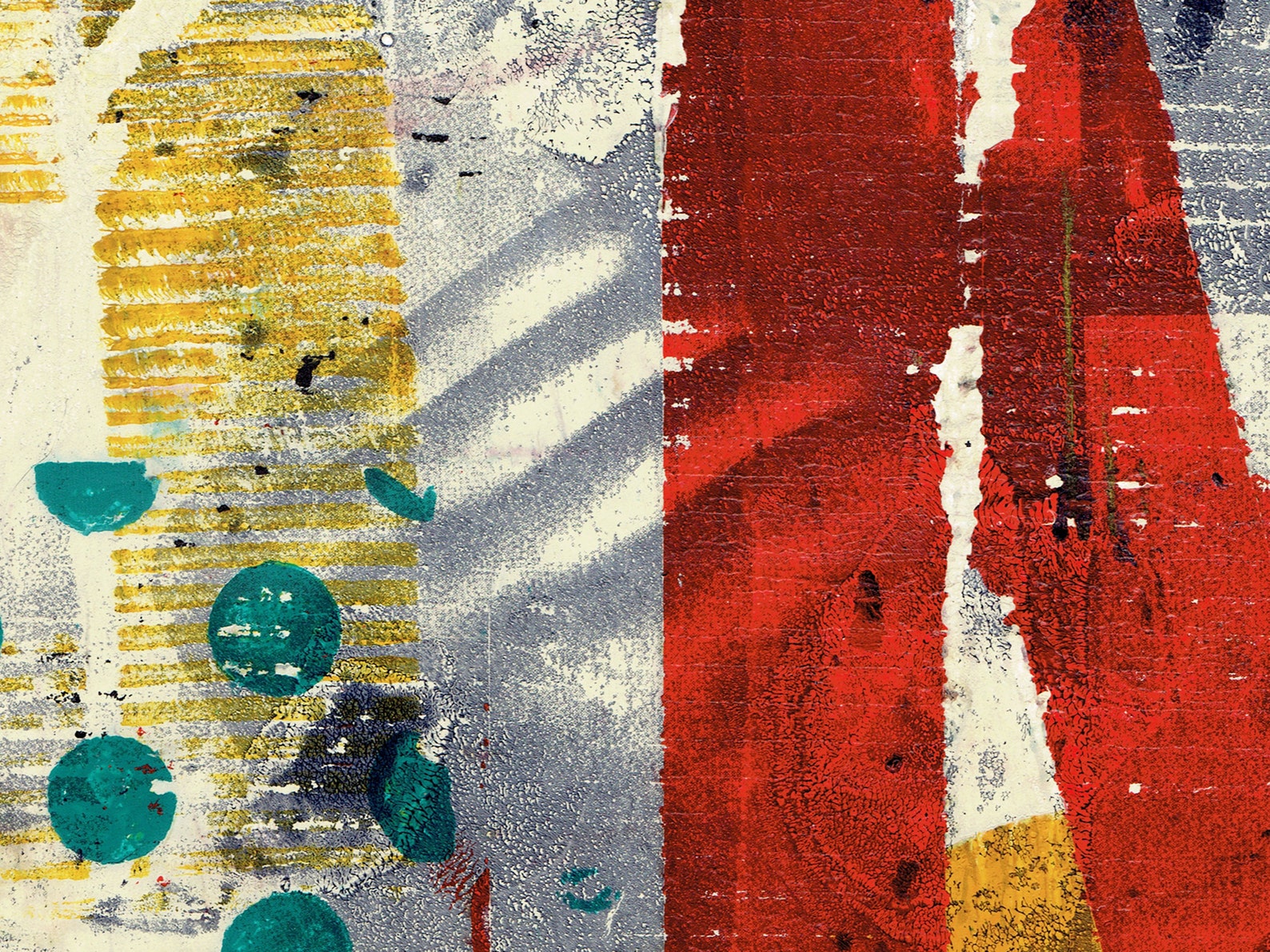 Primary Color Letters on Gray 5 | Art Print in Semigloss Paper ...