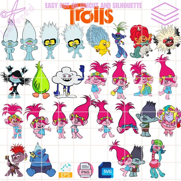 Trolls Svg - Etsy