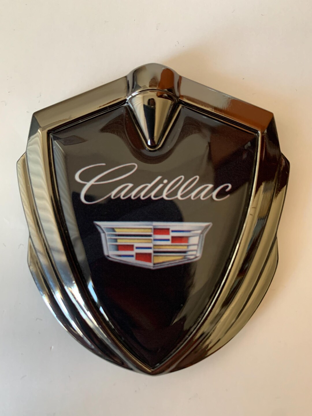 Metal Shield Epoxy Resin Emblem, Best Gift Badge Cadillac Logo, Self ...