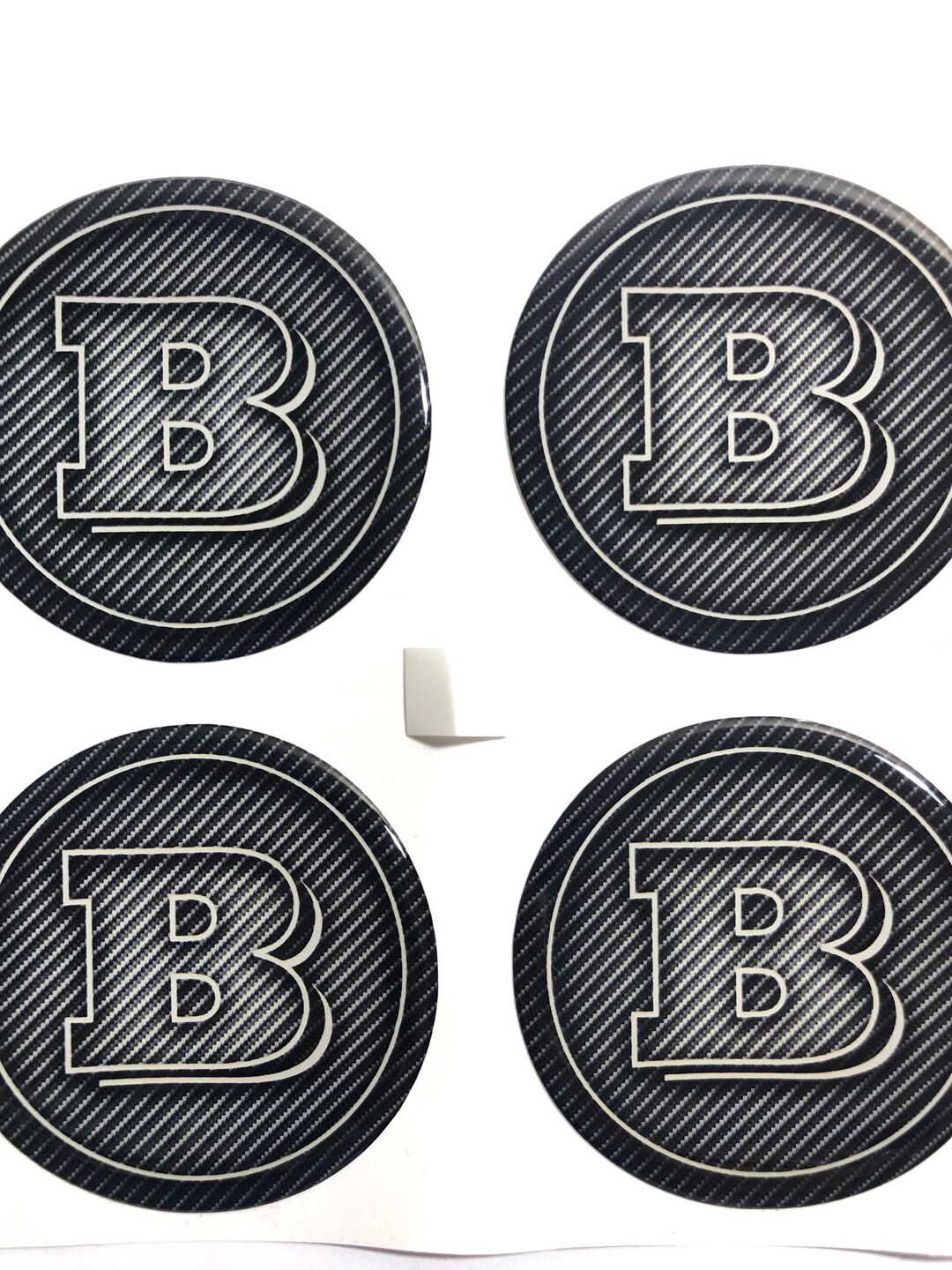 Set of 4 All Sizes Epoxy Emblem Brabus Sticker for Wheel Center Hub Cap ...