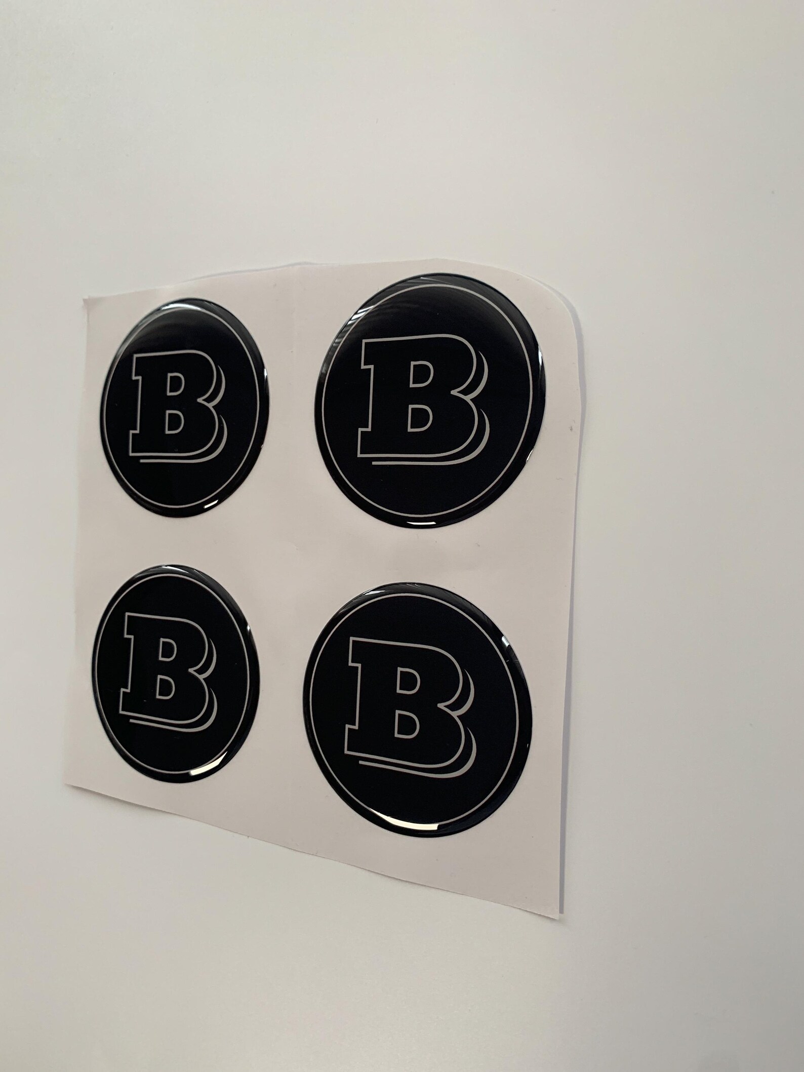 Set of 4 All Sizes Epoxy Emblem Brabus Sticker for Wheel Center Hub Cap ...