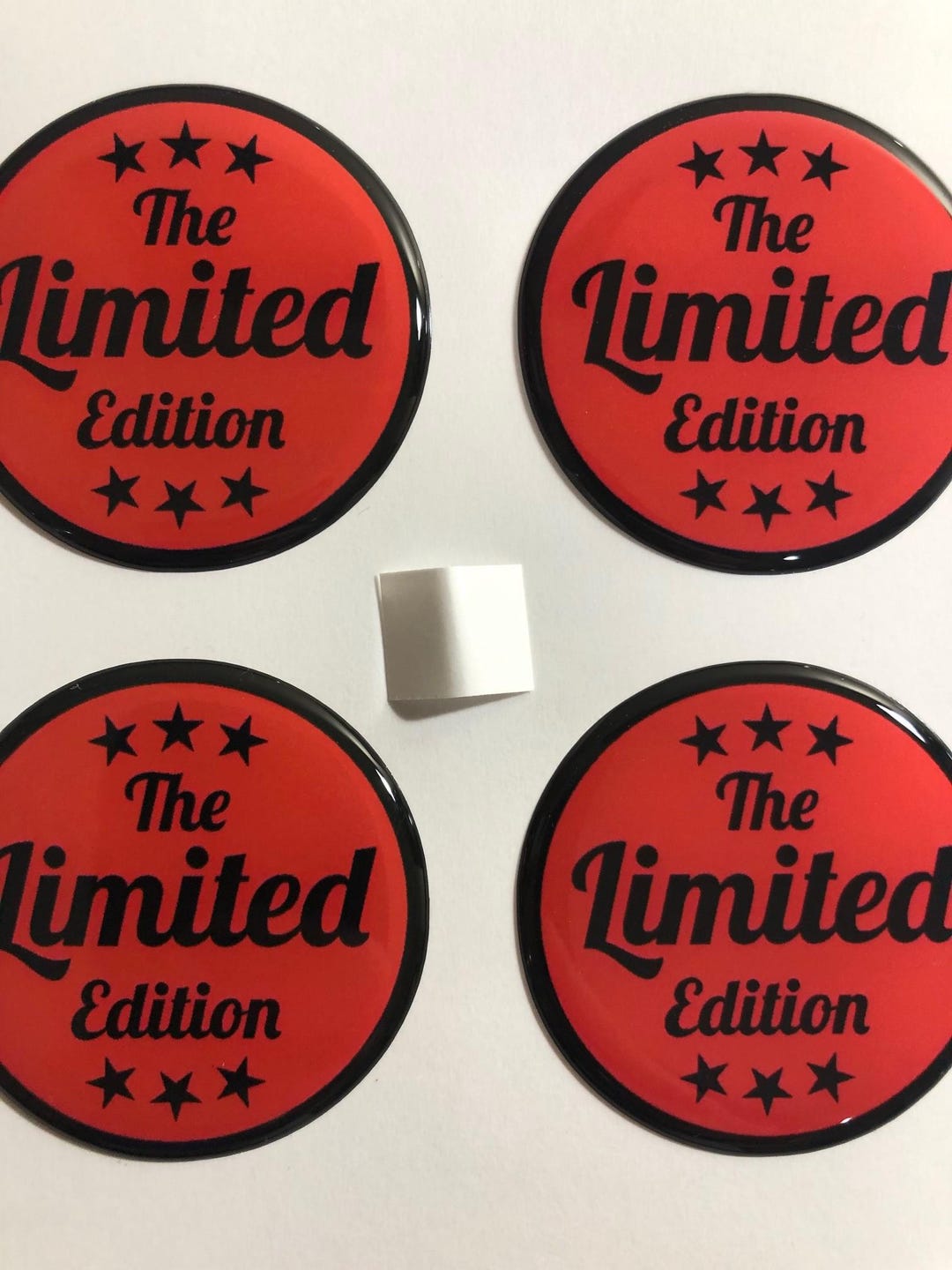 Set of 4 All Sizes Epoxy Emblem Limited Edition Sticker for Wheel ...