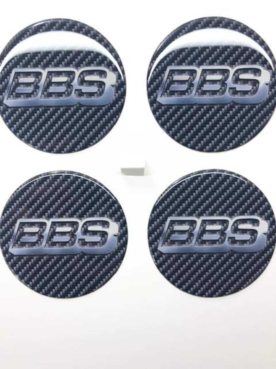 Set of 4 All Sizes Epoxy Emblem BBS Sticker for Wheel Center Hub Cap ...