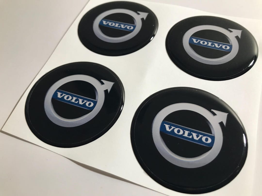 Volvo Emblem Stickers: Epoxy Wheel Center Cap Decals (set of 4) - Etsy