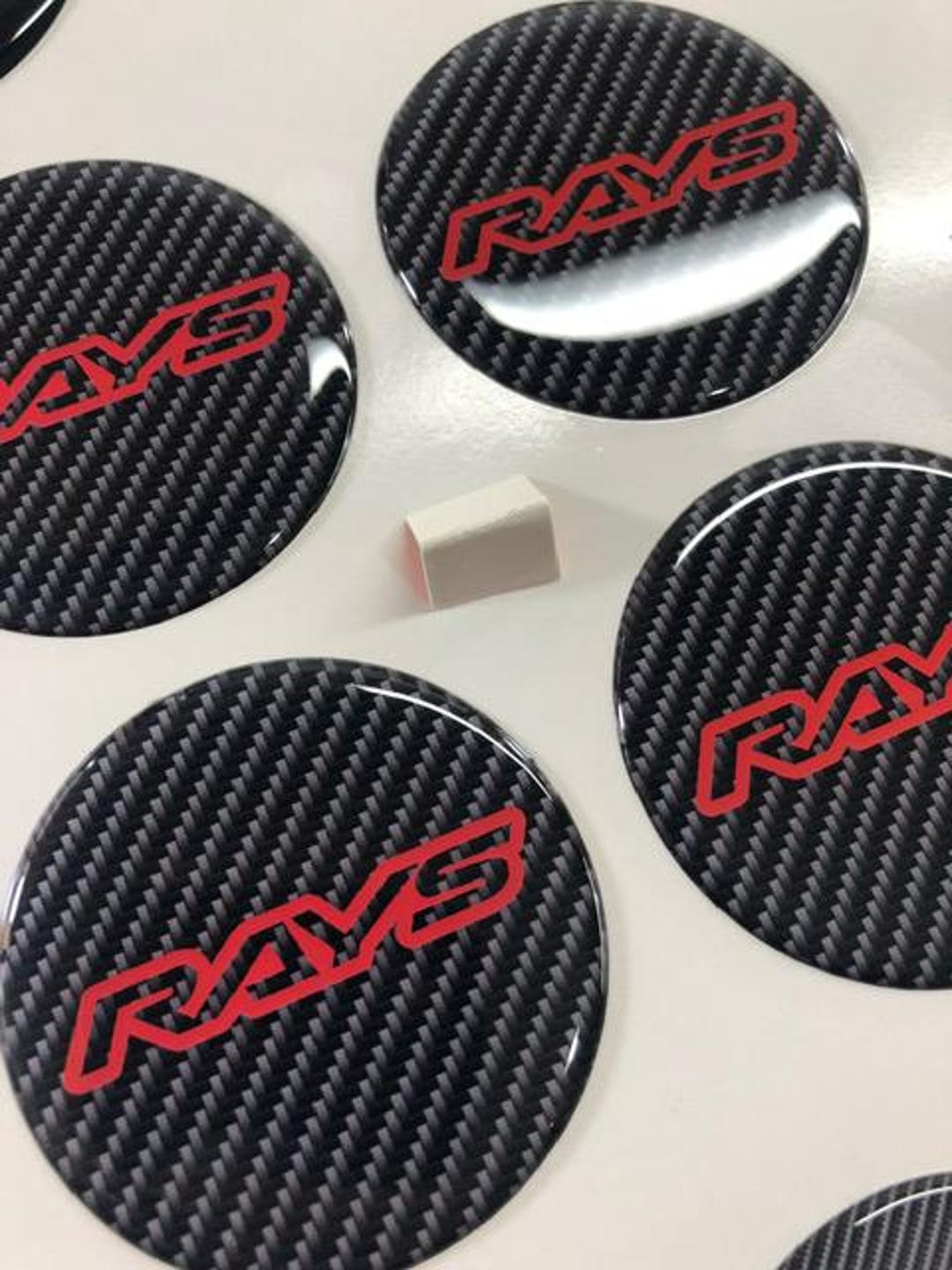 Set of 4 Rays Epoxy Wheel Center Stickers: Car Tuning Decals - Etsy