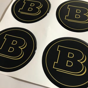 Set of 4 All Sizes Epoxy Emblem Brabus Sticker for Wheel Center Hub Cap ...