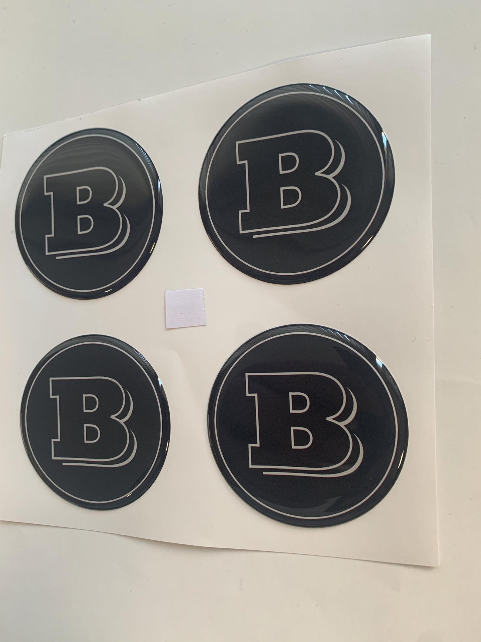 Set of 4 All Sizes Epoxy Emblem Brabus Sticker for Wheel Center Hub Cap ...