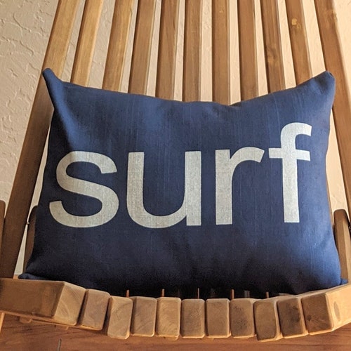 Surf Pillow Surf Decor | Etsy