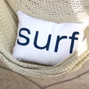 Surf Pillow / Surf Decor / Surf Style / Beach Cottage / Beach House ...