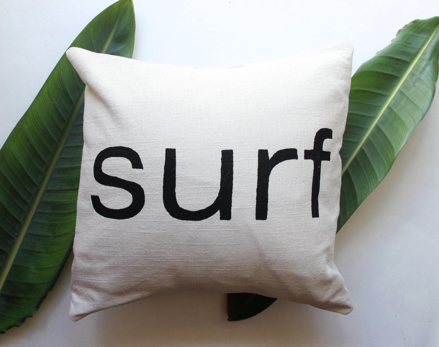 Surf Pillow / Neutral Colors / Neutral Beach Decor / Nautical | Etsy