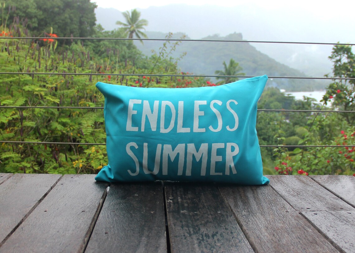 OUTDOOR Endless Summer Pillow / Outdoor Beach Pillow | Etsy