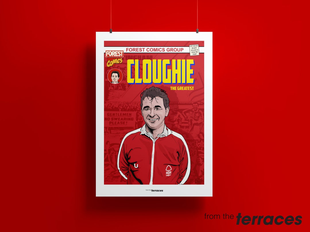 Nottingham Forest A3 Comic Print Cloughie the Greatest - Etsy