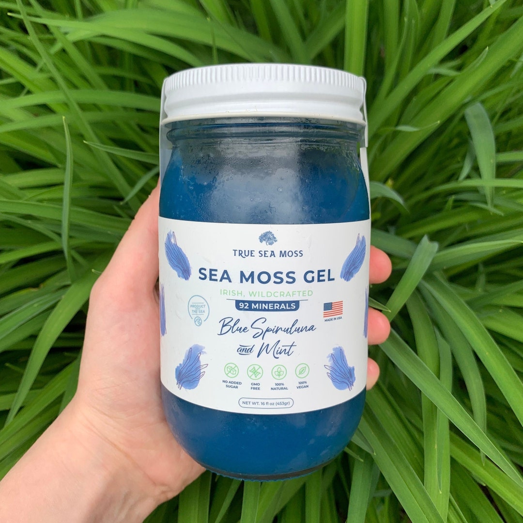 Blue Spirulina Sea Moss Gel - Pure & Handcrafted - Etsy