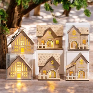 Night Lamp House, Santa Claus Tree House, Children's Room Décor, Night ...