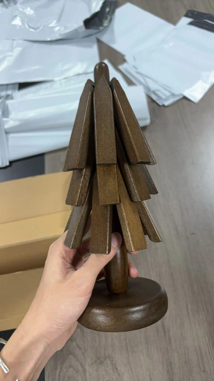 Tree Art Wood Coasters Set of 3 Handmade Wooden Coaster Set ...