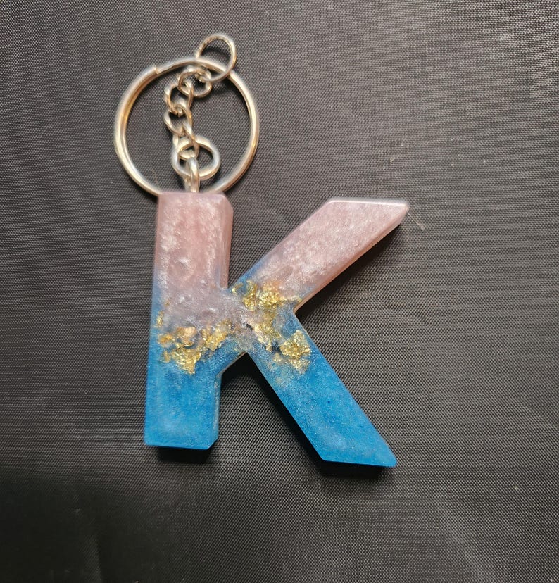 Letter K Keychain - Etsy
