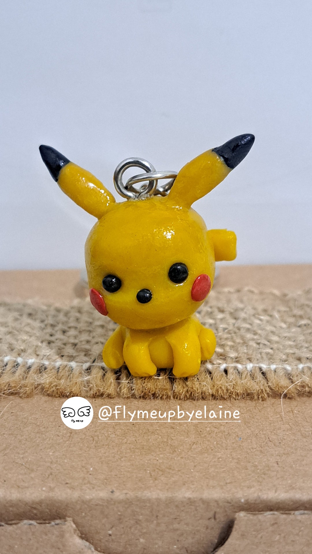 Cute Pikachu Charm Clay Mini Pokemon Nitendo Handmade Polymer Clay ...