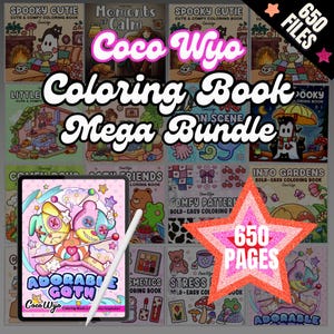 650 Coloring Pages Mega Bundle, Coloring Book Bundle, Girl Moments ...