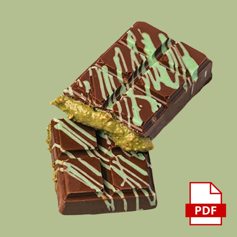 Dubai Chocolate pdf, Dubai Chocolate Bar Pistazie Knafeh, Kunefe Schokolade mit viel Kadayif ...