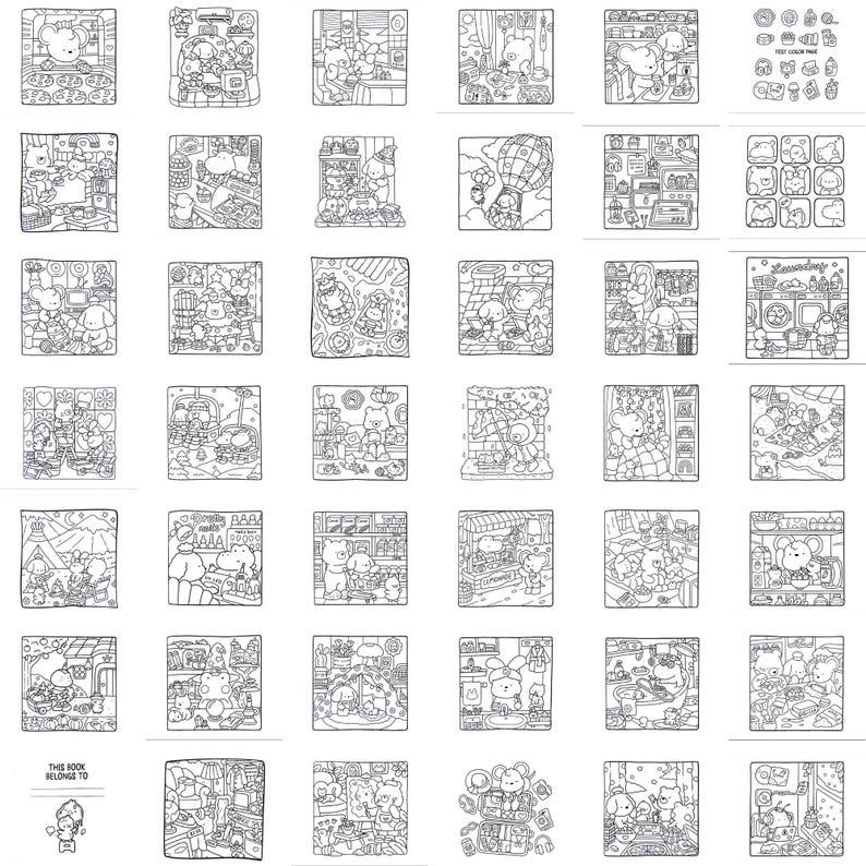 Coco Wyo Comfy Days Cute Coloring Book and Coco Wyo Coloring Books ...