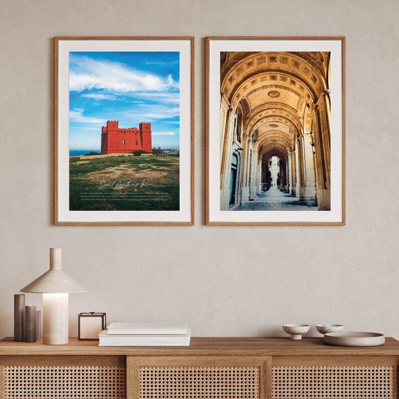 La Bibliotheca Full-colour Poster Digital Valletta Poster Malta Poster ...