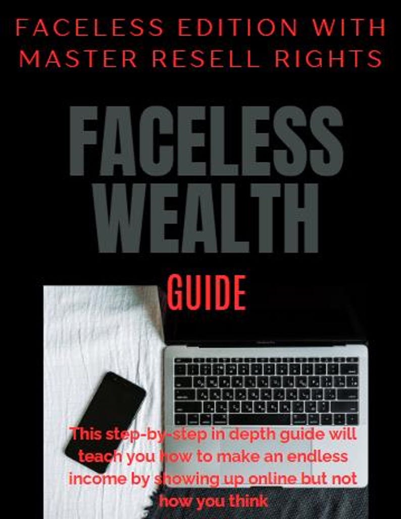 Faceless WEALTH GUIDE - Etsy