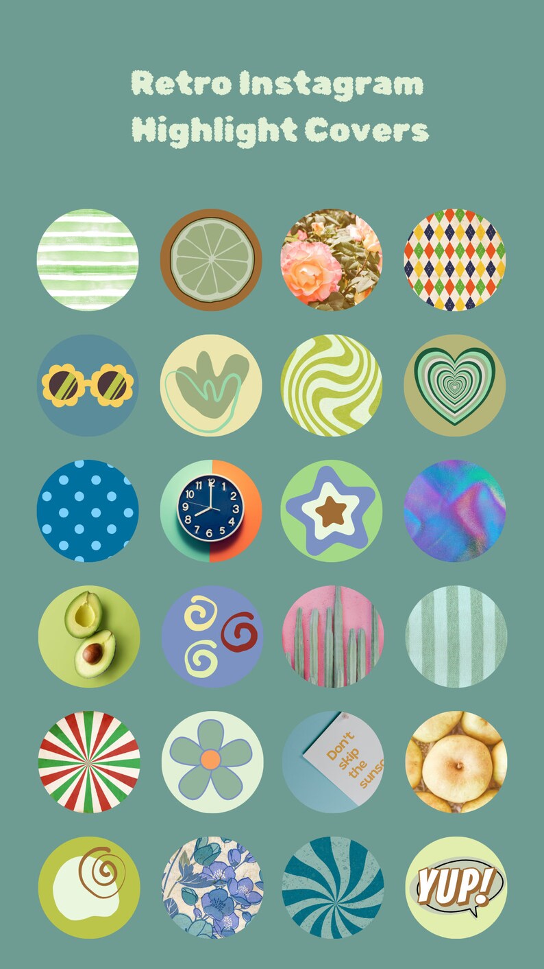 Retro Instagram Highlights Covers Social Media Highlights Cover ...