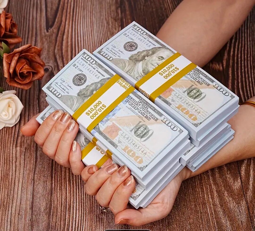 Movie Prop Party Magic Fake Bills Replica Money QTY1000 1000K Music ...