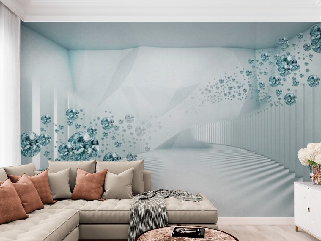 Tunnel 3D Wallpaper Peel and Stick Abstract Mural Art Nouveau Custom ...