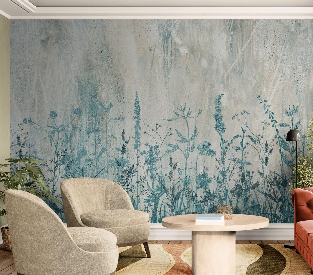 Herbs Wallpaper Plants Wall Mural Peel and Stick Extra Large Botanical ...