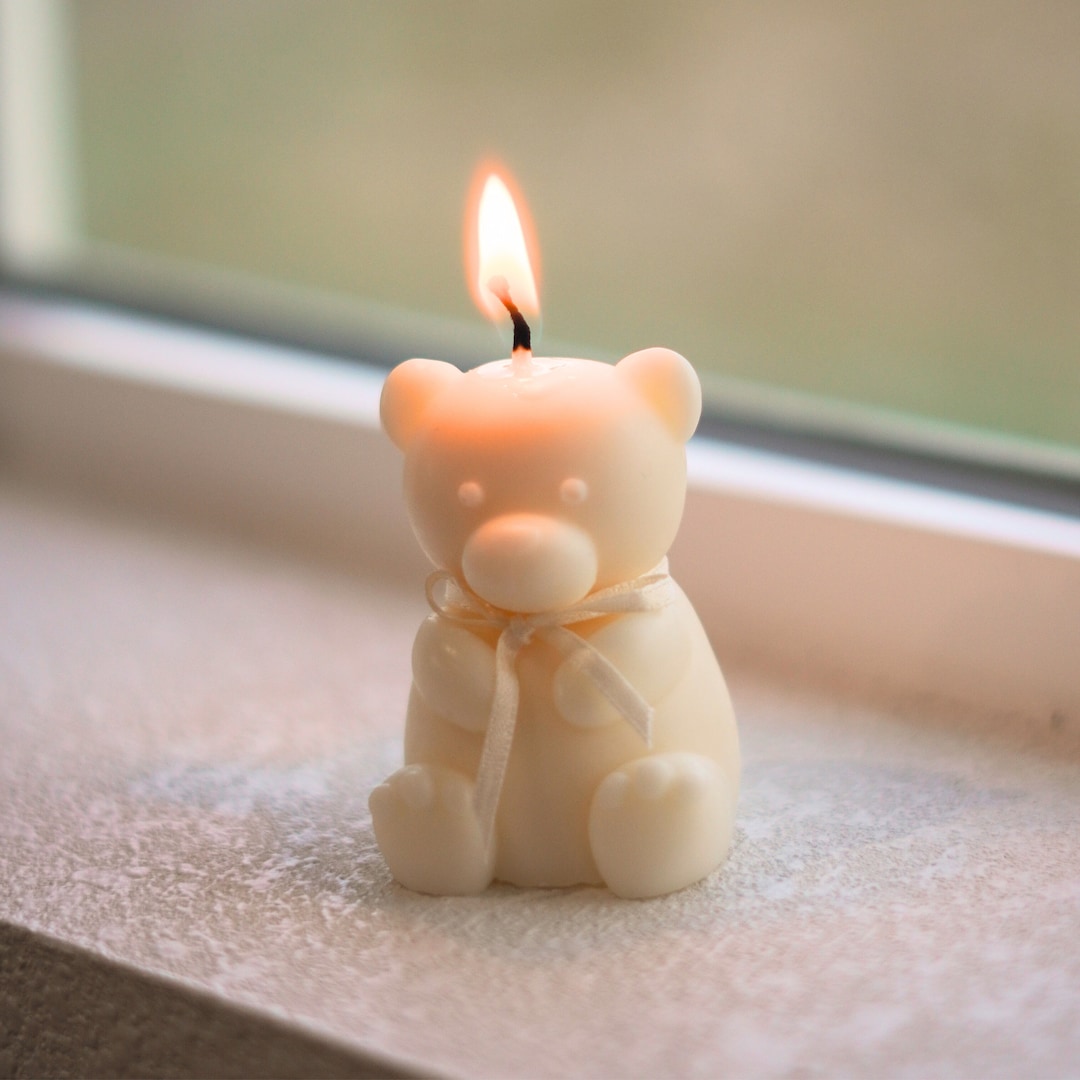 Mini Bears Candle Set for Cute Room Decor, Cute Handmade Candle Favors, Mom to Be Gift ...