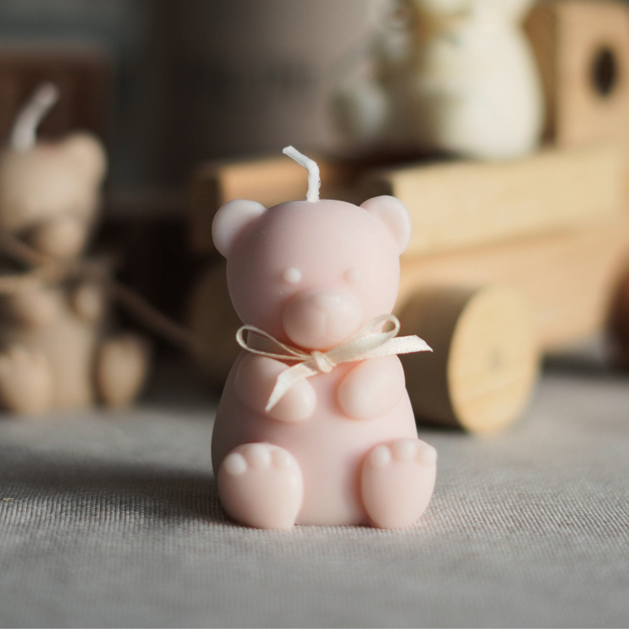 Mini Bears Candle Set for Cute Room Decor, Cute Handmade Candle Favors ...