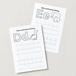 Printable Alphabet Activity Book - Tracing, Writing & Matching ...