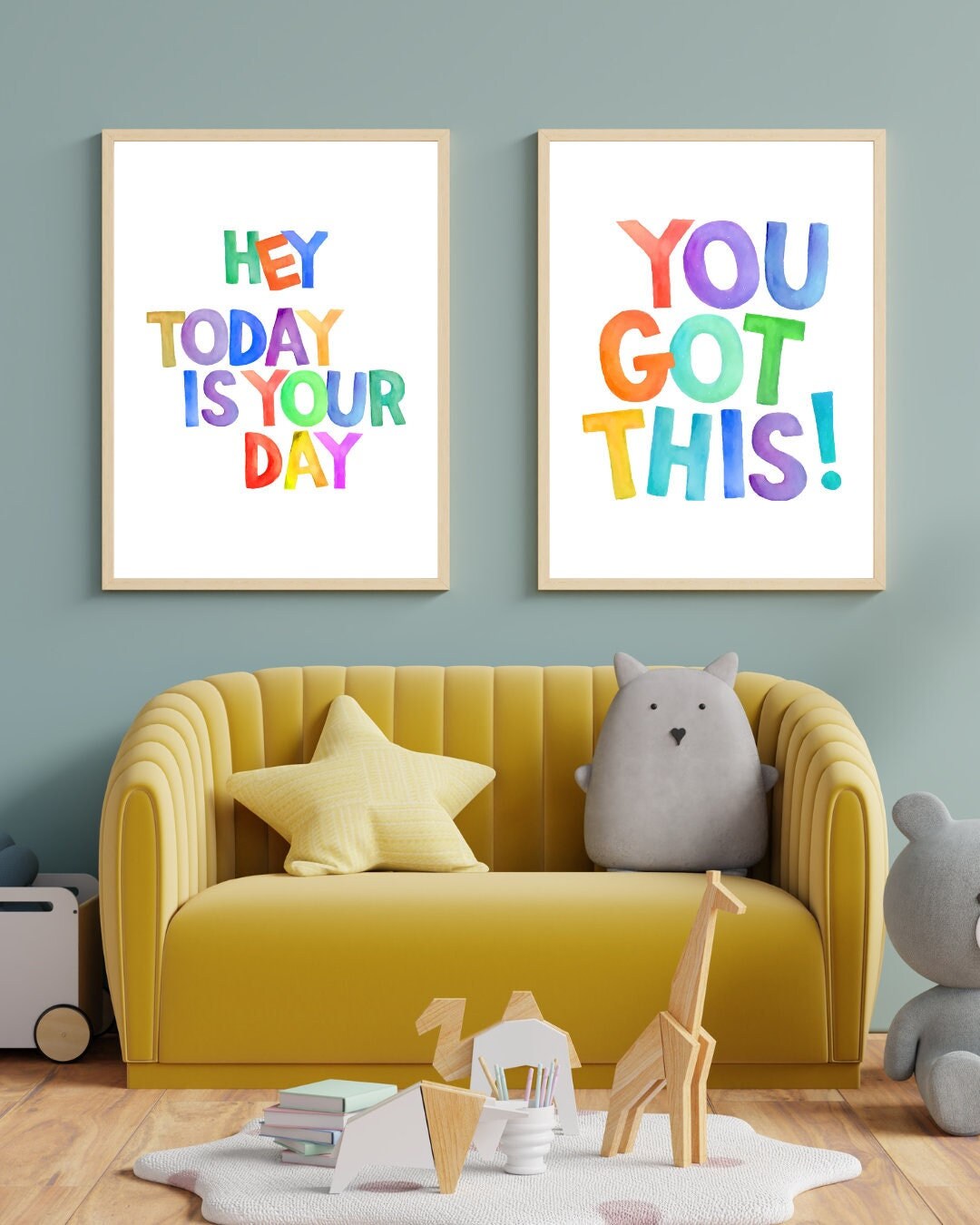 You Can Do This Poster Motivational Quotes Wall Art Set of 2 ...
