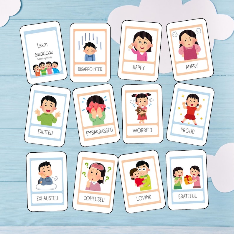 Emotions Flashcards | Feelings Flashcards | Printable Flashcards for ...