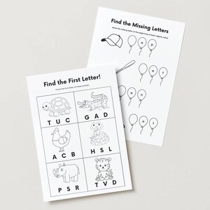 Printable Alphabet Activity Book - Tracing, Writing & Matching ...