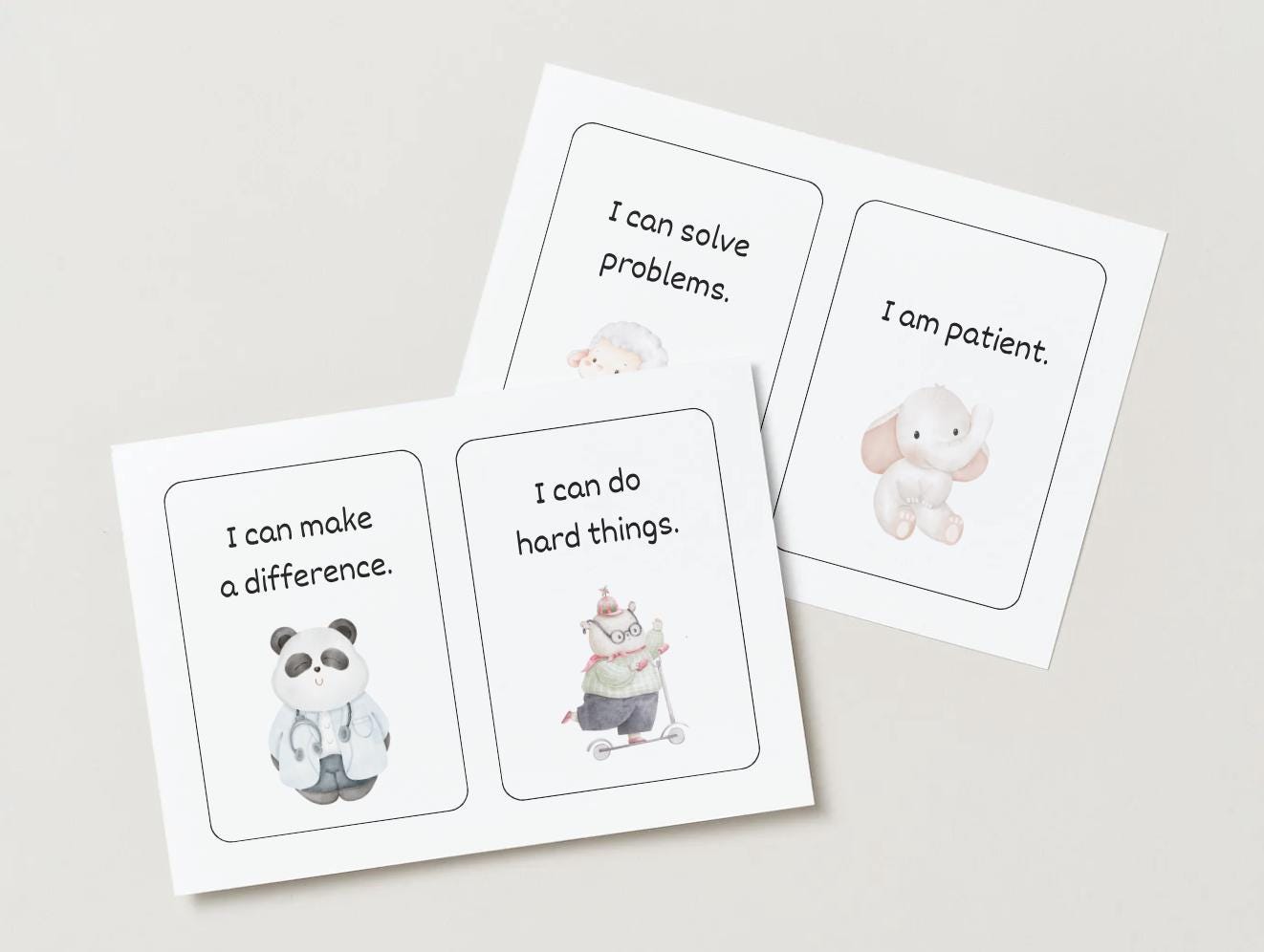 Printable Positive Affirmations Flashcards for Kids | 29 Motivational ...