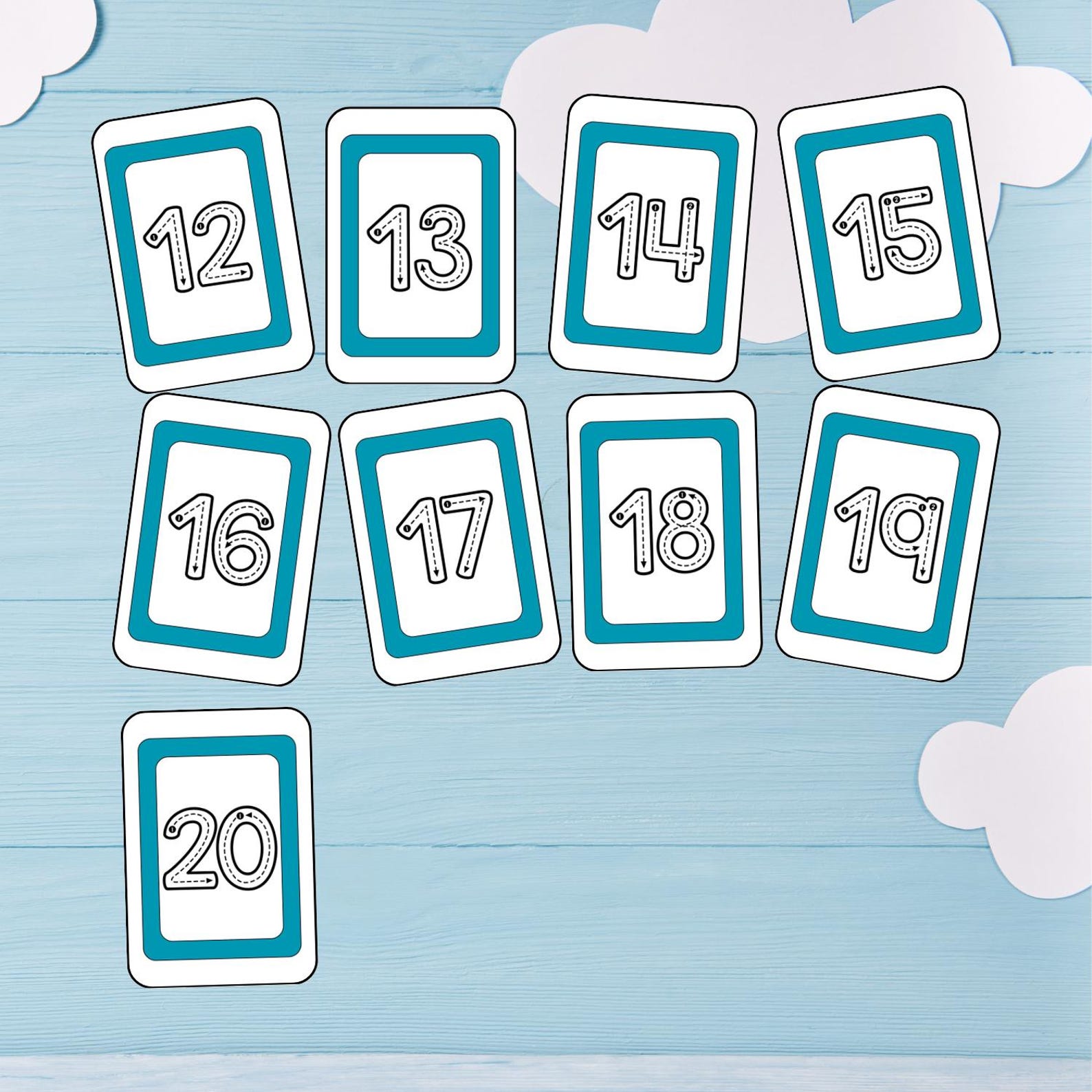 Printable Traceable Numbers Flashcards for Kids | Reusable Tracing ...