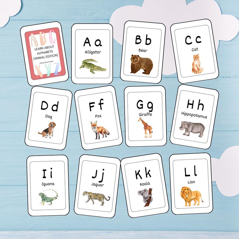 Printable Alphabet Flashcards for Kids | Upper & Lower Case With ...