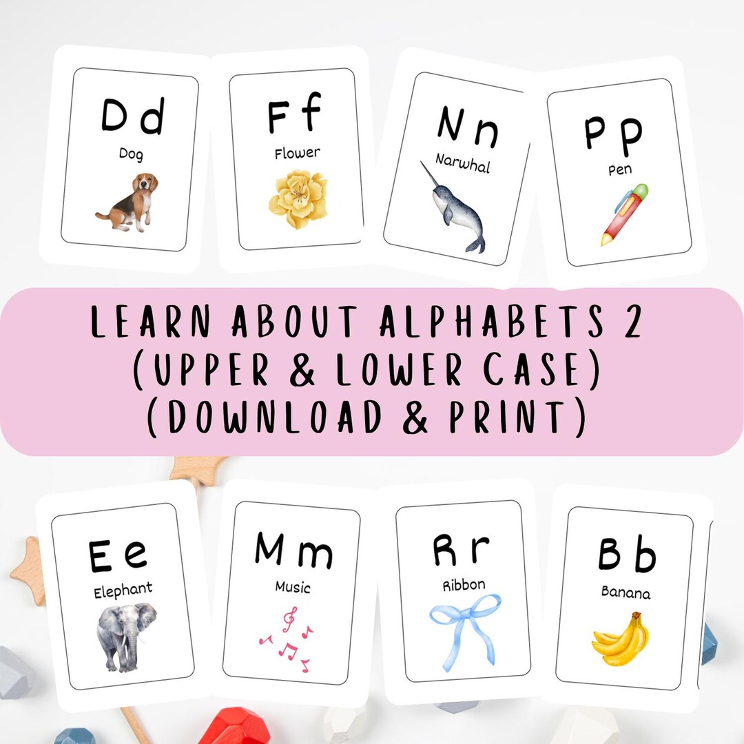 Alphabets Flashcards | Learn Abcs | Lower and Upper Case | Printable ...