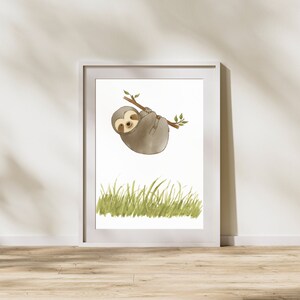 Cute Sloths Posters | Set of 3 | Nursery Decoration | Home Decor | Cute ...