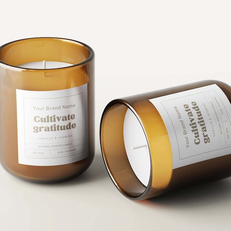 Candle Label Template - Etsy